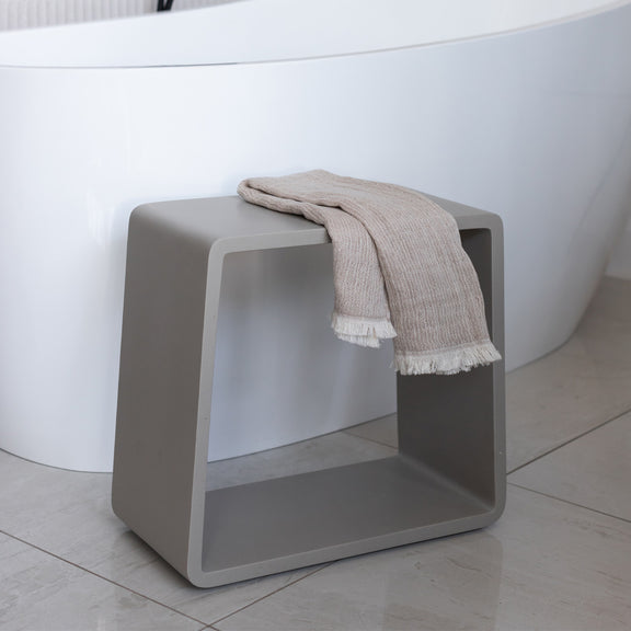 Agua Canada | Dodu-mc Modern Concrete Solid Surface Shower Bench