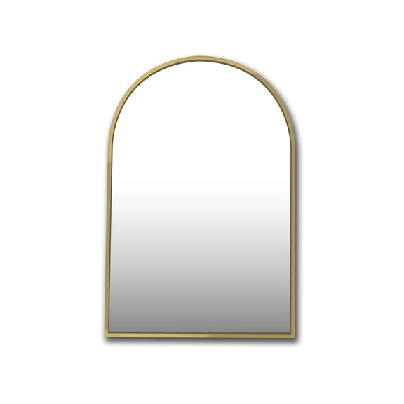 Agua Canada | Odile-36-gd 24″X36″ Brushed Brass (Gold) Framed Arch Mirror