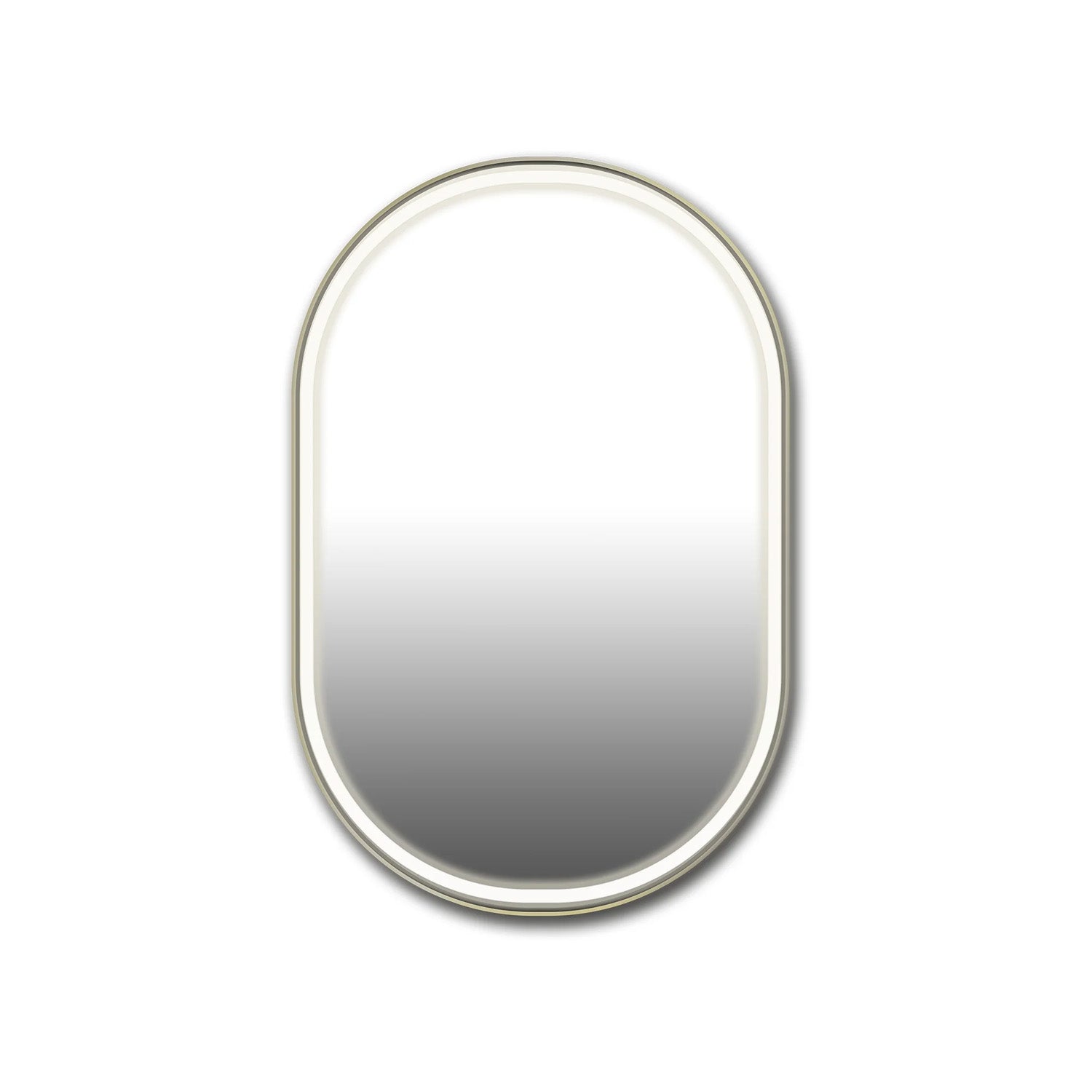 Agua Canada | Olaf-36-gd 24″X36″ Brushed Brass (Gold) Framed Oval ...