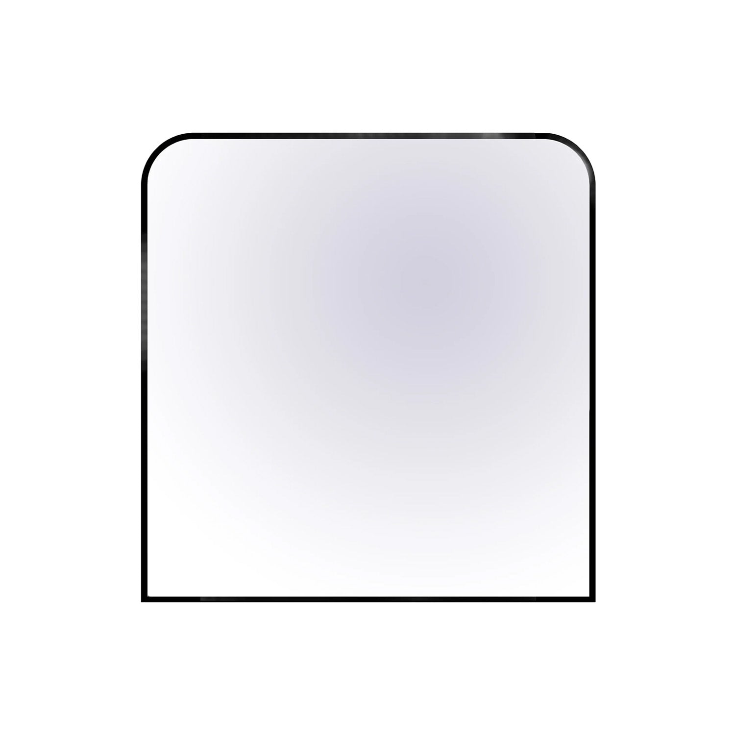 Agua Canada | Orella-40-bk-ii Miroir arche 38''X40'' noir mat avec cadre