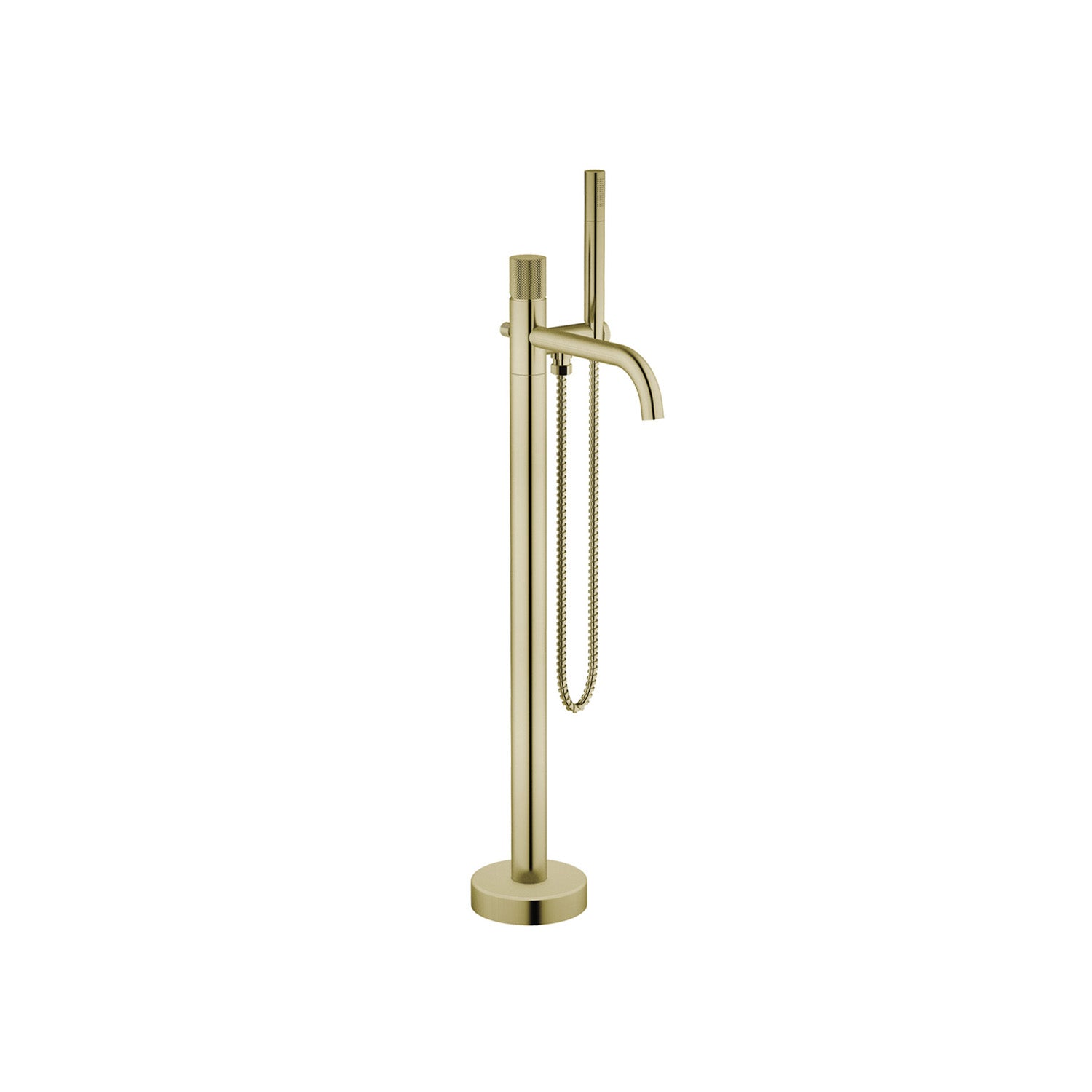 Agua Canada | Salia-gd Brushed Brass (Gold) Industrial Freestanding Faucet