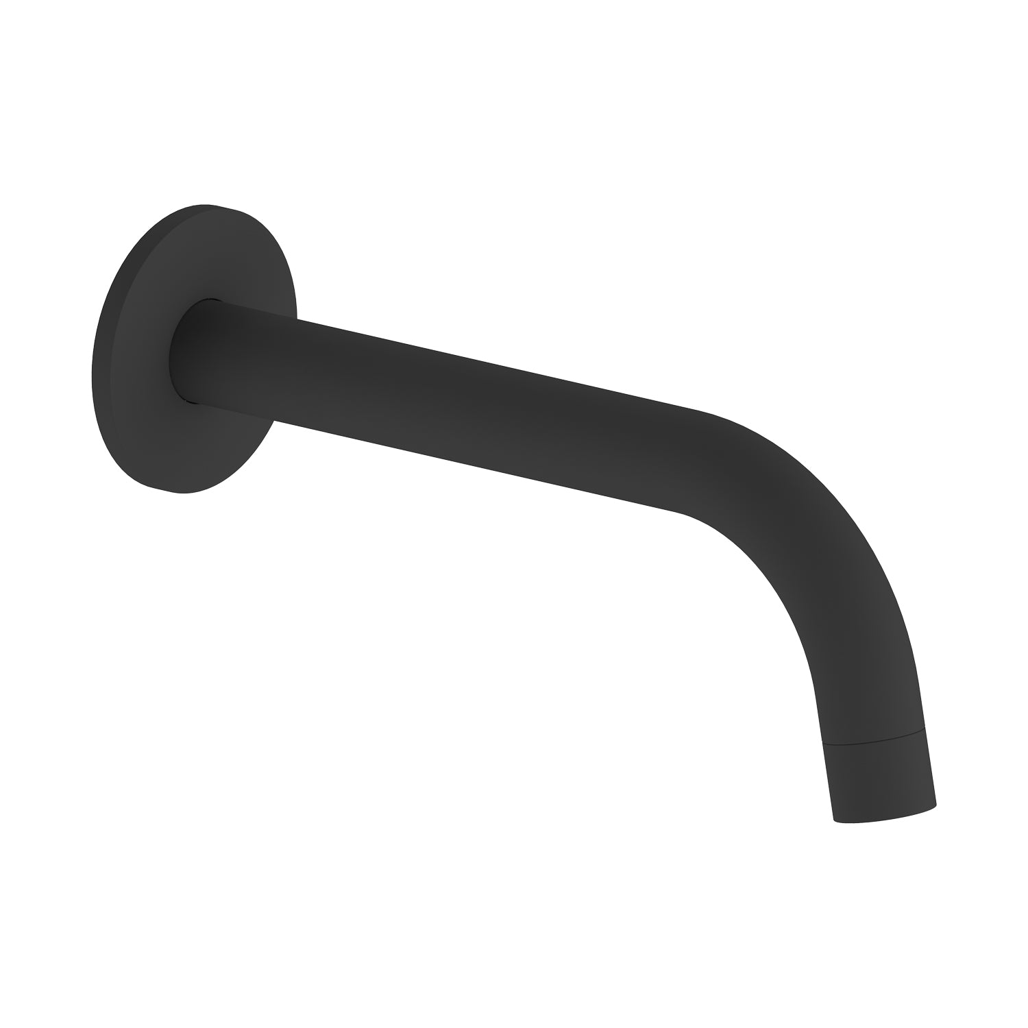 Agua Canada | Suzanna-BK Round Tub Spout Without Diverter in Matte Black