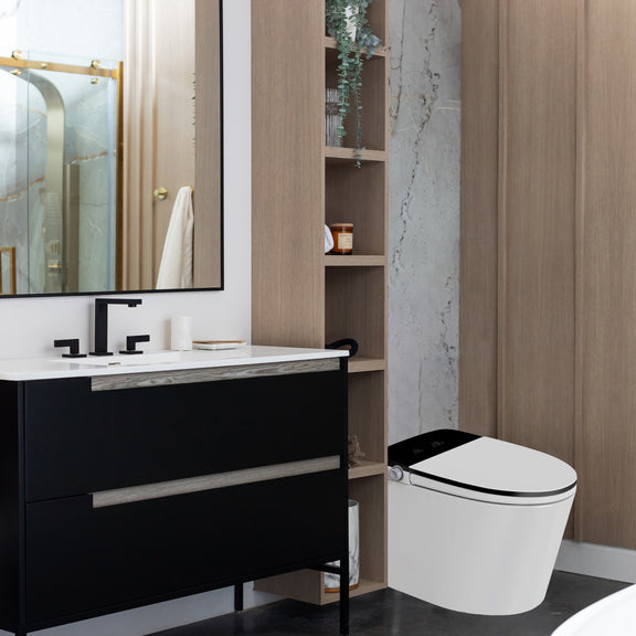 Agua Canada | Tatiana-bk Smart Toilet in Black and White