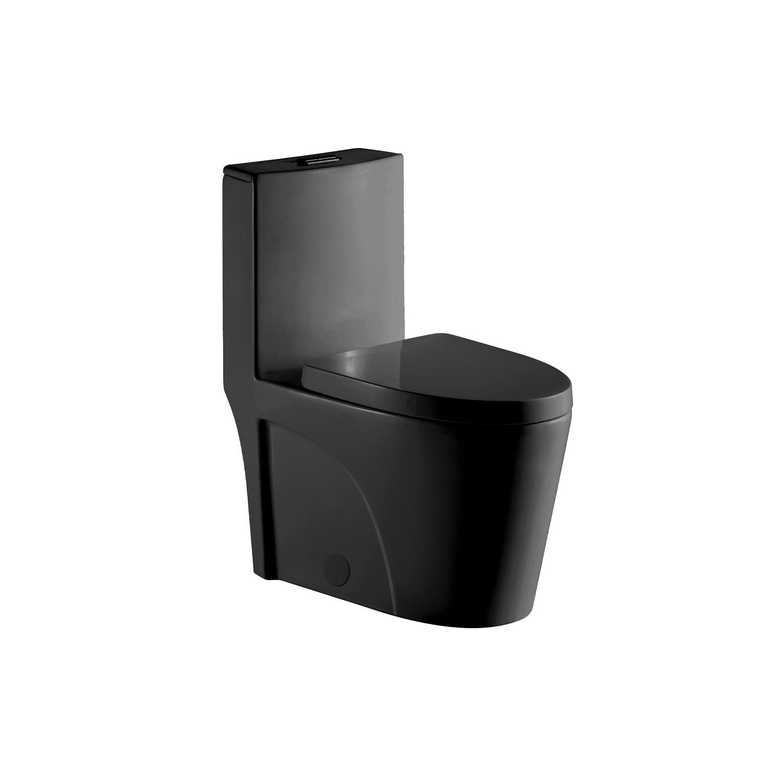 Agua Canada | Tyrone-bk-online Matte Black, One-Piece, Elongated, Dual ...