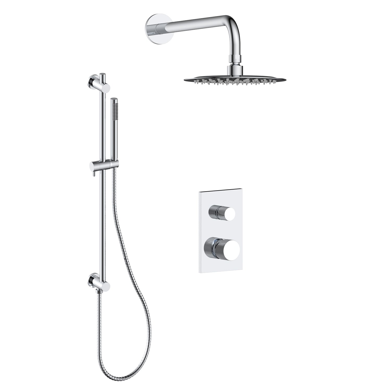 Agua Canada | Vanika-PB Chrome Pressure-Balanced Shower Faucet Kit