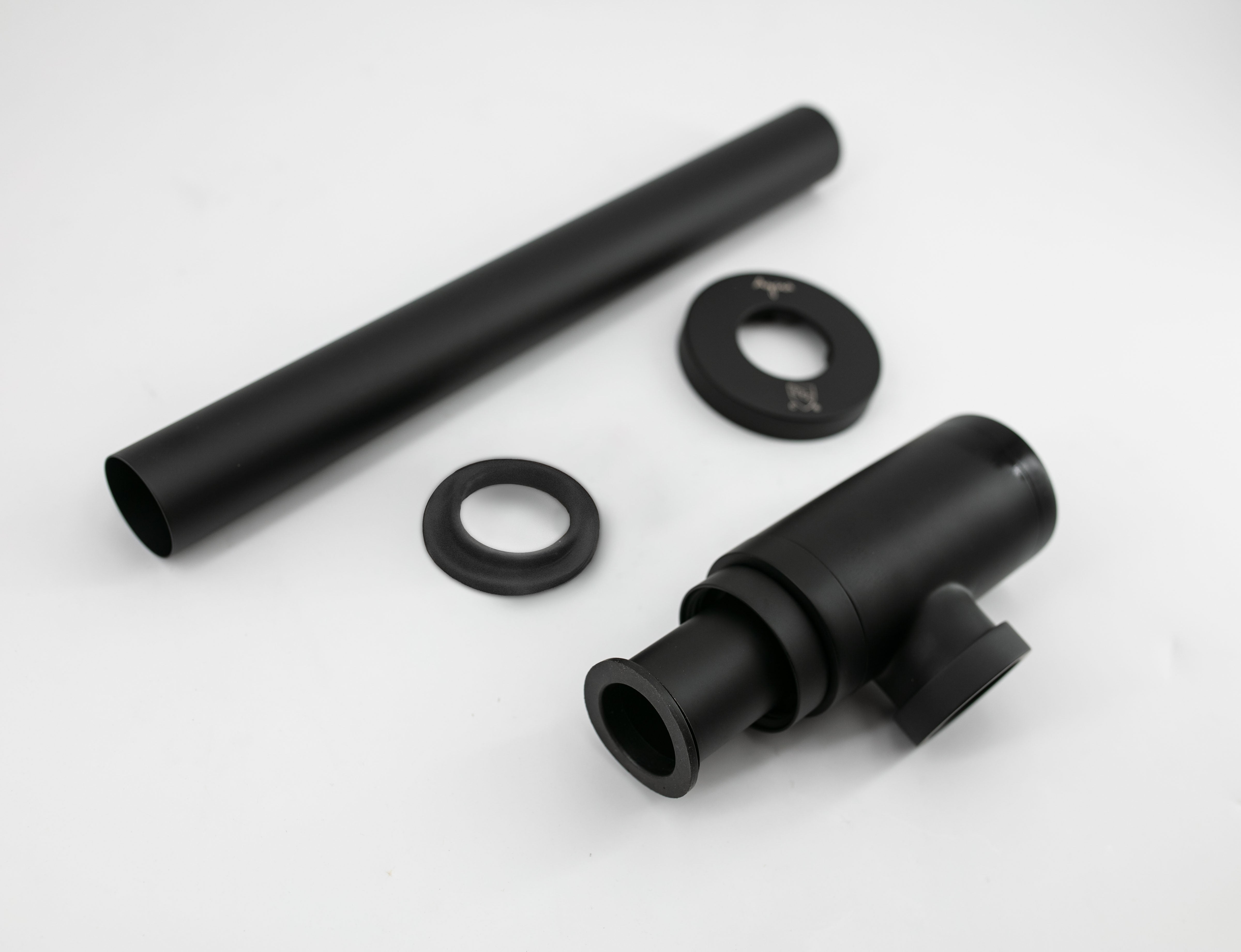 Sleek and Stylish Matte Black Drain Trap Basin Sink Bathroom SIPHON ...